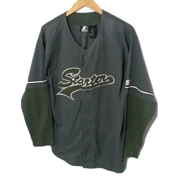 STARTER | Shirts | Vintage Starter Mens Size M Long Sleeve Button Up ...